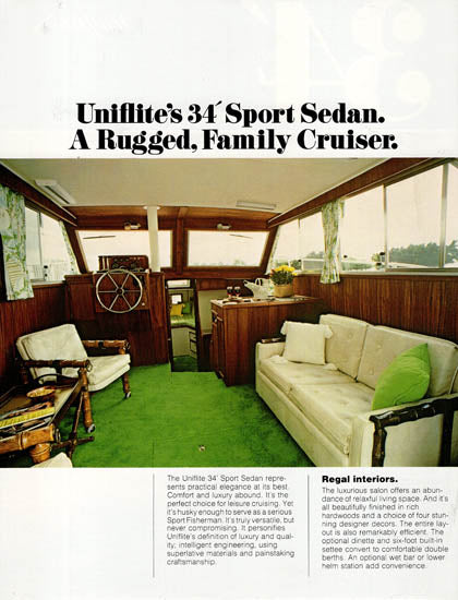 Uniflite 34 Sport Sedan Brochure – SailInfo I boatbrochure.com
