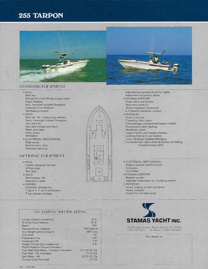 Stamas 255 Tarpon Brochure – SailInfo I boatbrochure.com