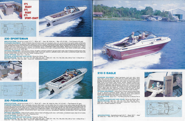 Sport Craft 1984 Brochure – SailInfo I boatbrochure.com