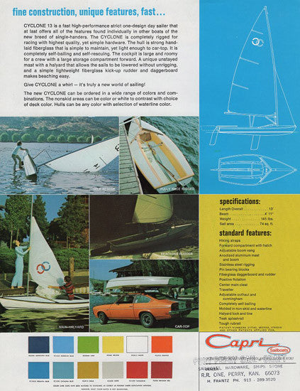 Catalina Cyclone 13 Brochure – SailInfo I boatbrochure.com