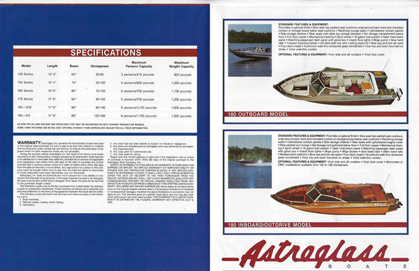 Astroglass 1980s Brochure – SailInfo I boatbrochure.com