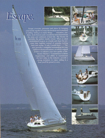 Hunter 30 Brochure – SailInfo I boatbrochure.com