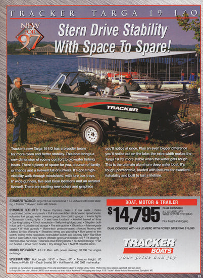 Tracker 1997 Brochure – SailInfo I boatbrochure.com