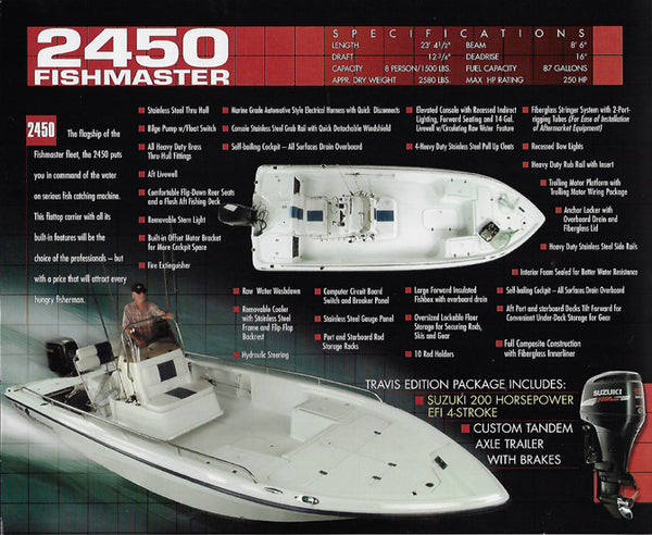 Travis 2004 Fishmaster Brochure – SailInfo I boatbrochure.com