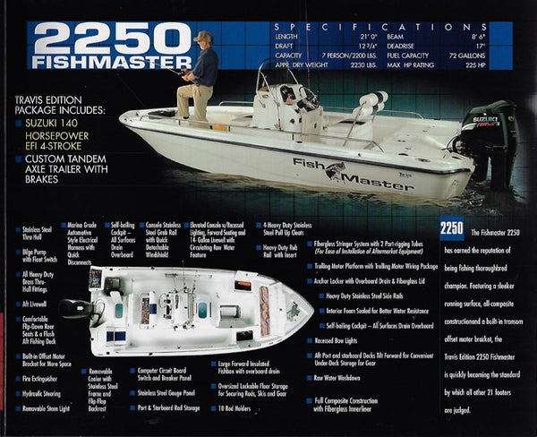 Travis 2004 Fishmaster Brochure – SailInfo I boatbrochure.com