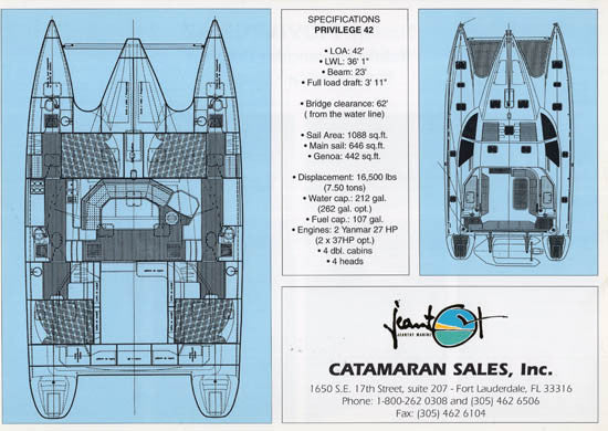 Privilege 42 Brochure – SailInfo I boatbrochure.com