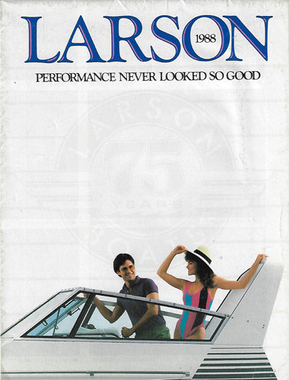 Larson 1988 Fold Out Poster Brochure – SailInfo I boatbrochure.com