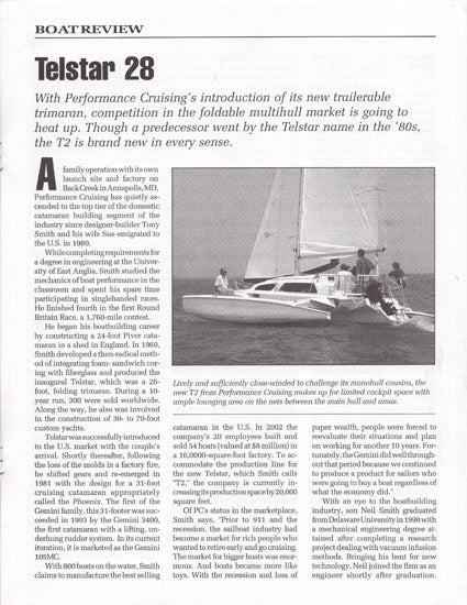 Telstar 28 Practical Sailor Magazine Reprint Brochure – SailInfo I ...