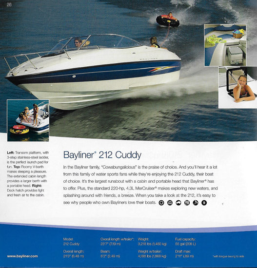 Bayliner 2005 Brochure – SailInfo I boatbrochure.com