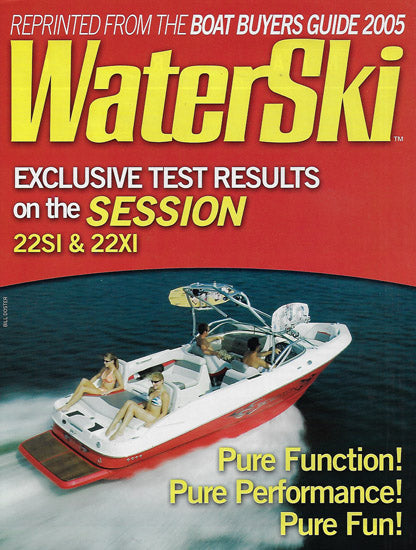 Session WaterSki Magazine Reprint Brochure – SailInfo I boatbrochure.com