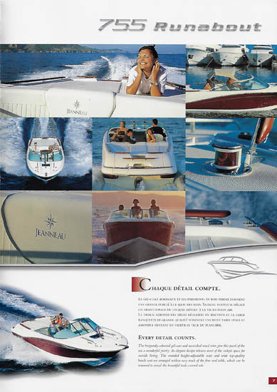 Jeanneau Runabout 755 Brochure – SailInfo I boatbrochure.com