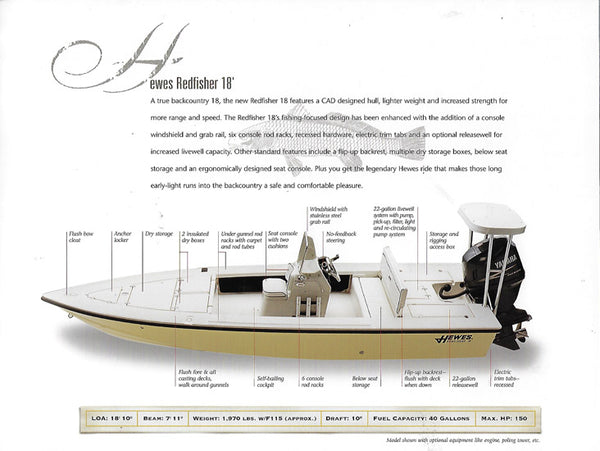 Hewes 2005 Brochure – SailInfo I boatbrochure.com