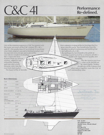 C&C 41 Brochure – SailInfo I boatbrochure.com