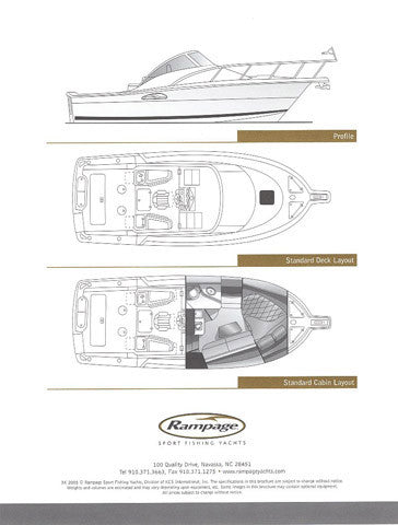 Rampage 30 Offshore Specification Brochure – SailInfo I boatbrochure.com