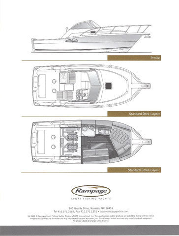 Rampage 30 Express Specification Brochure – SailInfo I boatbrochure.com