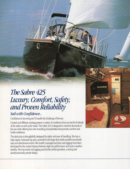Sabre 425 Brochure – SailInfo I boatbrochure.com