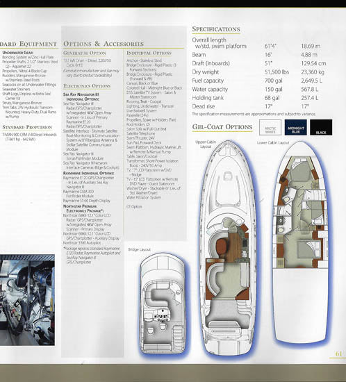 Sea Ray 2007 Yachts Brochure – SailInfo I boatbrochure.com