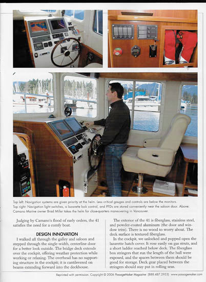 Camano 41 PassageMaker Magazine Reprint Brochure – SailInfo I ...