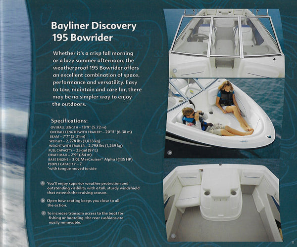 Bayliner 2007 Sport Boats Brochure – SailInfo I boatbrochure.com