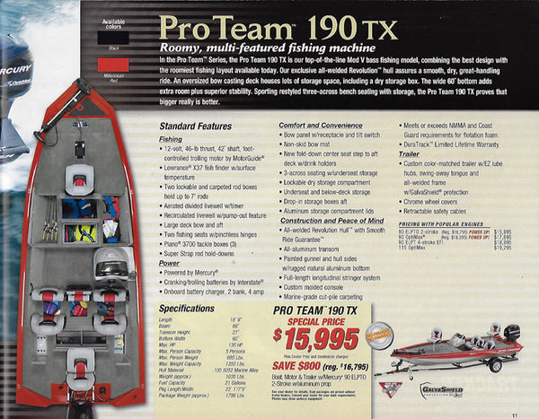 Tracker 2007 Brochure – SailInfo I boatbrochure.com