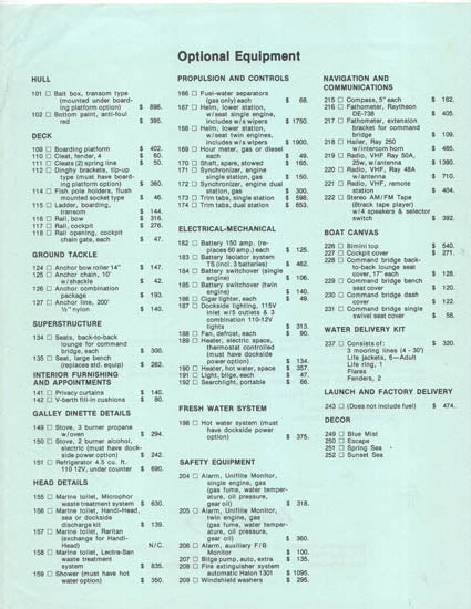 Uniflite 28 Mega Specification Brochure – SailInfo I boatbrochure.com