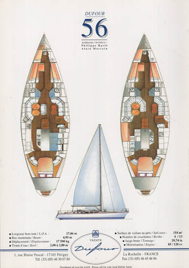 Dufour 56 Brochure – SailInfo I boatbrochure.com