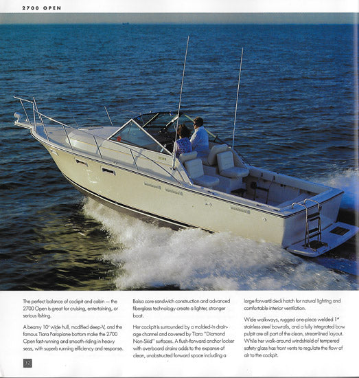 Tiara 1992 Brochure – SailInfo I boatbrochure.com