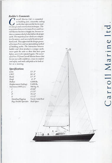 Frers 33 Brochure – SailInfo I boatbrochure.com