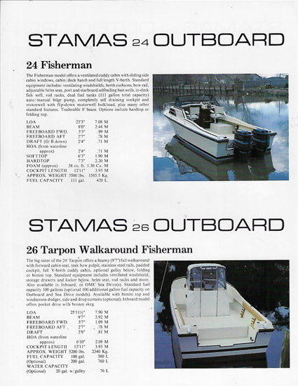 Stamas 24 Outboard Brochure – SailInfo I boatbrochure.com