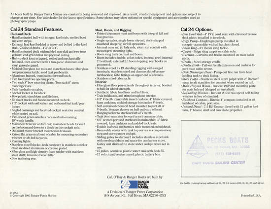 Cal 24 Brochure – SailInfo I boatbrochure.com