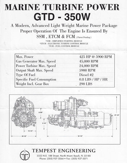 Tempest Marine Power Brochure – SailInfo I boatbrochure.com