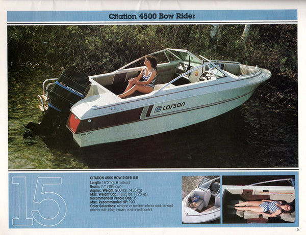 Larson 1984 Brochure – SailInfo I boatbrochure.com