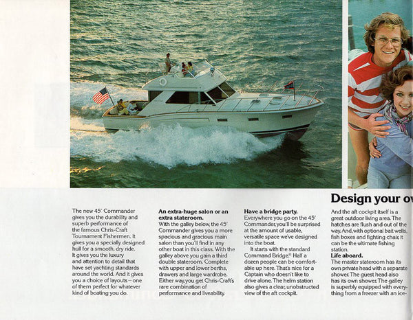 Chris Craft Commander 45 Brochure – SailInfo I boatbrochure.com