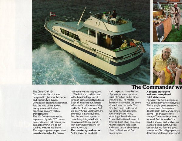 Chris Craft Commander 45 Yacht Brochure – SailInfo I boatbrochure.com