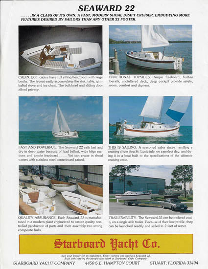 Seaward 22 Brochure – SailInfo I boatbrochure.com