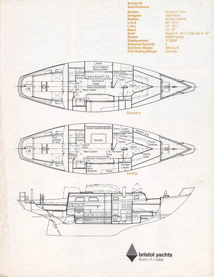 Bristol 39 Brochure – SailInfo I boatbrochure.com