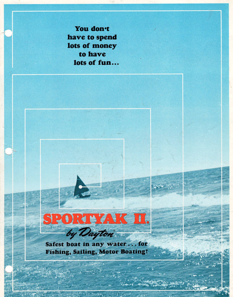 Dayton Sportyak II Brochure – SailInfo I boatbrochure.com