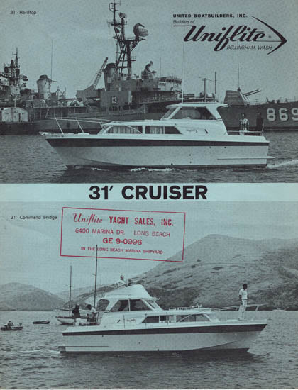 Uniflite 31 Cruiser Brochure – SailInfo I boatbrochure.com