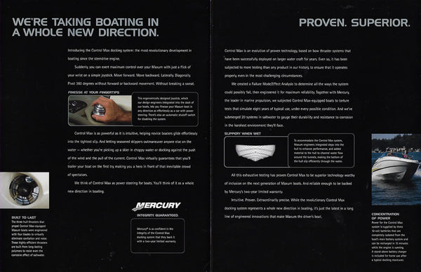 Maxum Control Max Docking System Brochure – SailInfo I boatbrochure.com