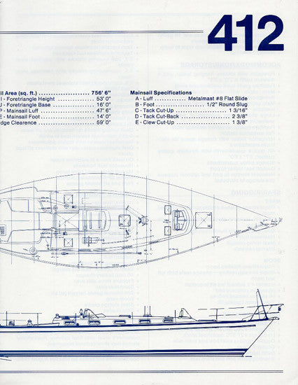 Tartan 412 Specification Brochure – SailInfo I boatbrochure.com