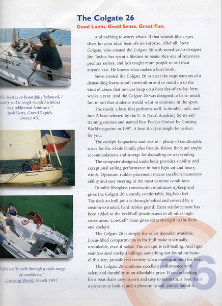 Colgate 26 Brochure – SailInfo I boatbrochure.com