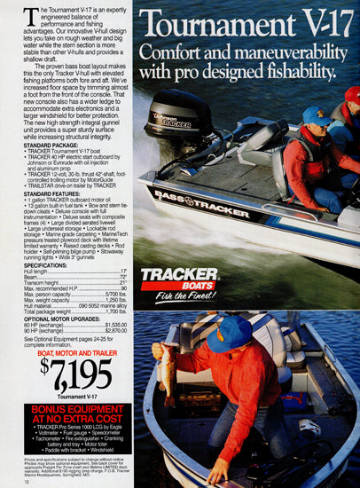 Tracker 1993 Brochure – SailInfo I boatbrochure.com