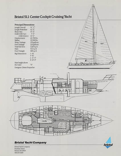 Bristol 51.1 Center Cockpit Brochure – SailInfo I boatbrochure.com