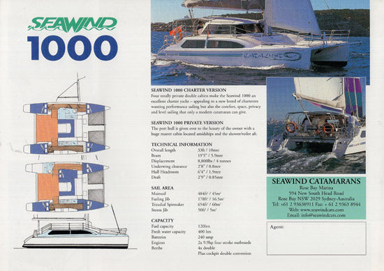 Seawind 1000 Brochure – SailInfo I boatbrochure.com
