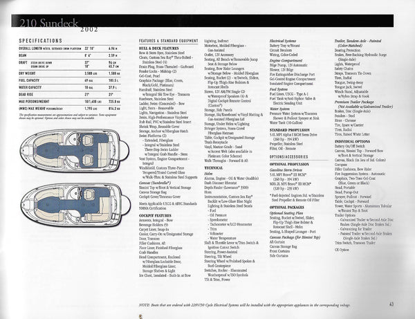 Sea Ray 2002 Sport Boats Brochure – SailInfo I boatbrochure.com