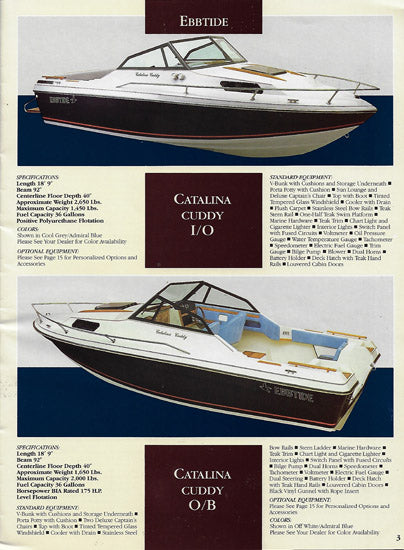 Ebbtide 1984 Brochure – SailInfo I boatbrochure.com