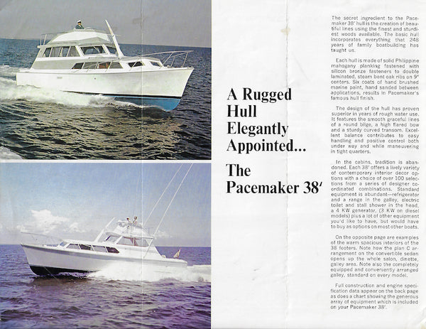 Pacemaker 38 Cruisers & Sport Fisherman Brochure – SailInfo I ...