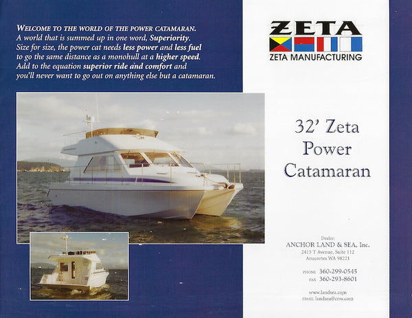 Zeta 32 Power Catamaran – SailInfo I boatbrochure.com