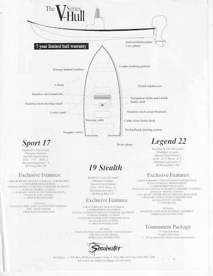 Bell Shoalwater Brochure – SailInfo I boatbrochure.com