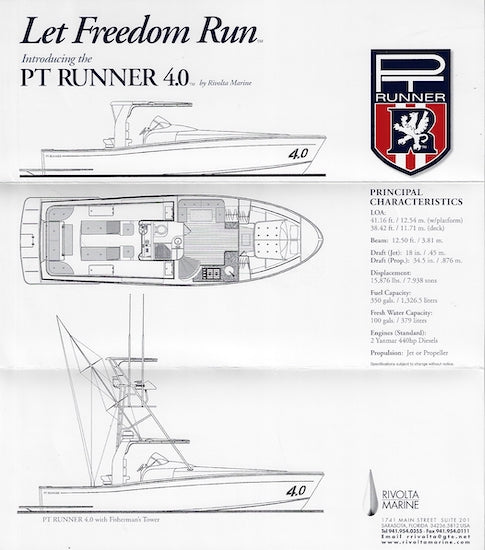 Rivolta PT Runner 4.0 Brochure – SailInfo I boatbrochure.com